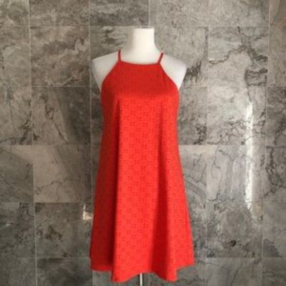 nine britton | Dresses | Nine Britton Coral Juliette Eyelet Knit Dress ...